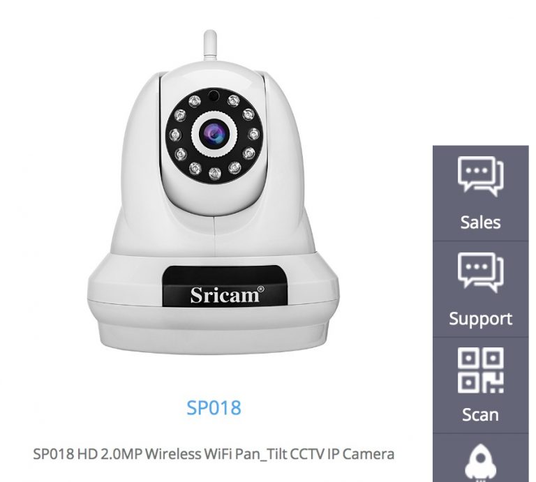 Sricam SP012 720P Indoor Pan & Tilt IP Camera Review